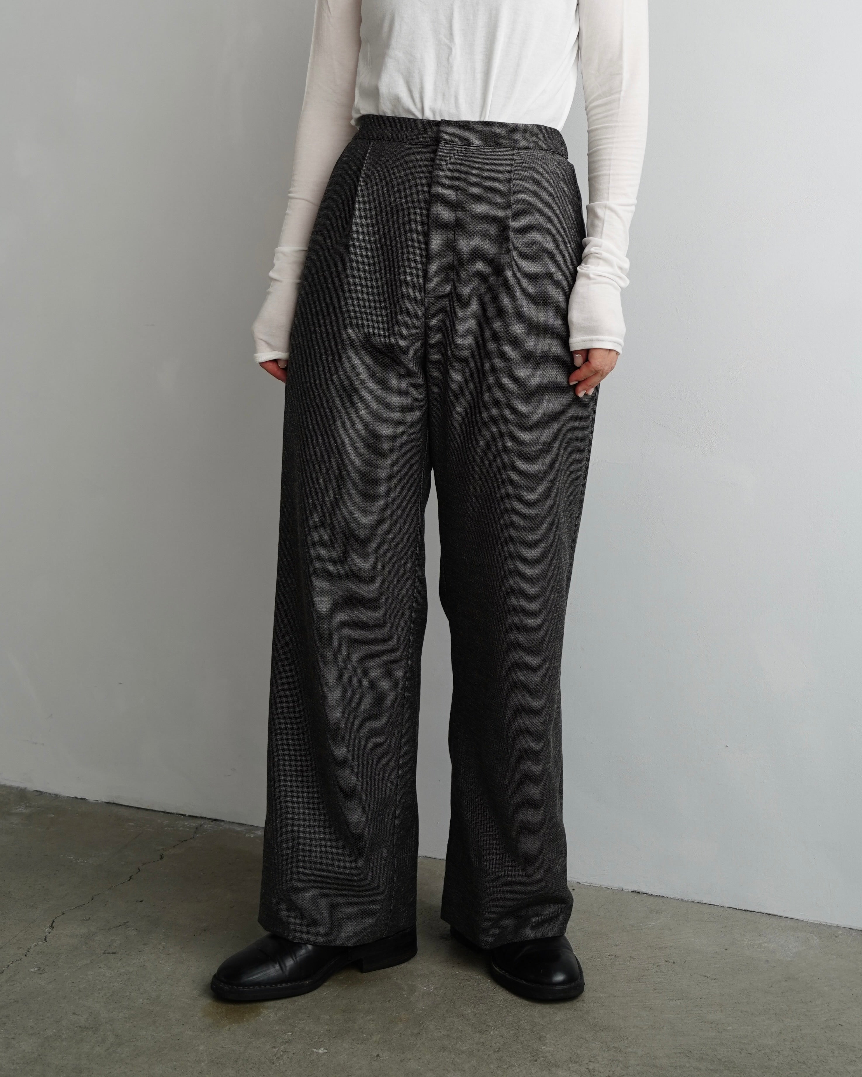 Straight Tack Pants / GRAY – &her